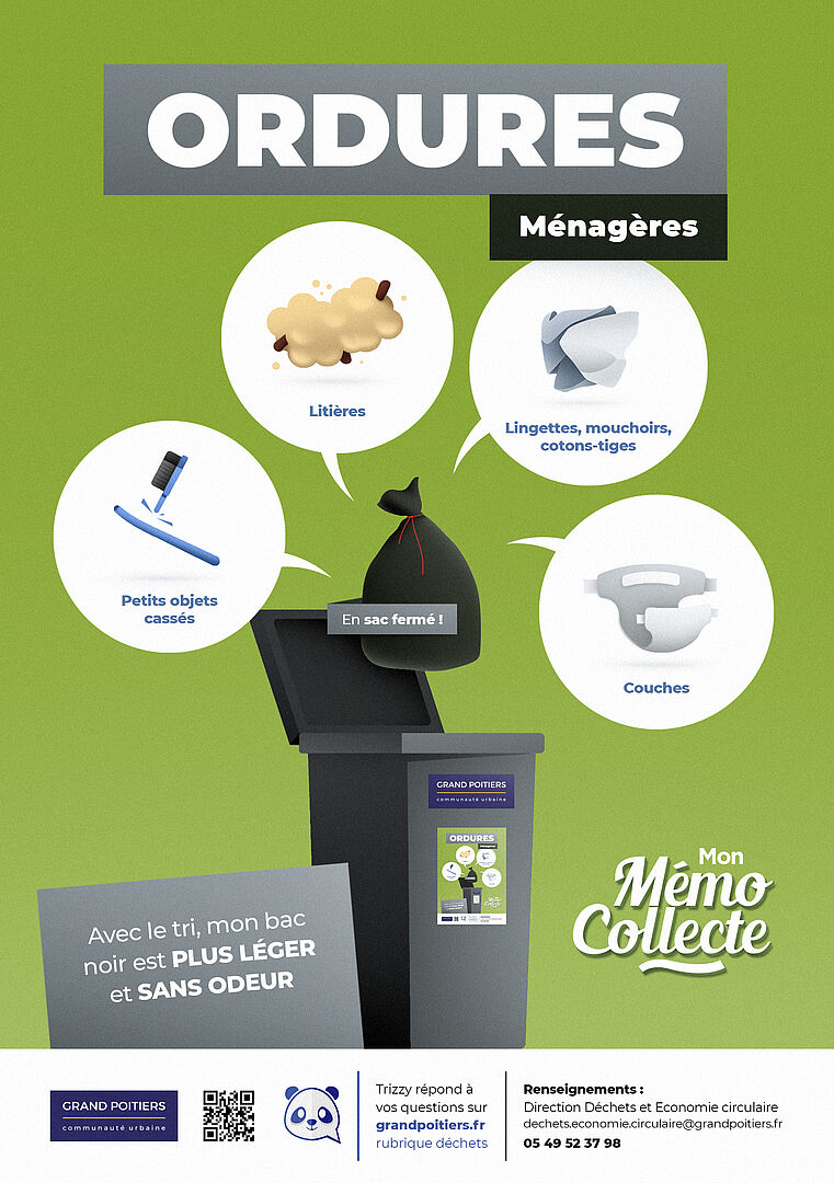 Emballages - papiers, ordures ménagères, restes alimentaires - Grand ...